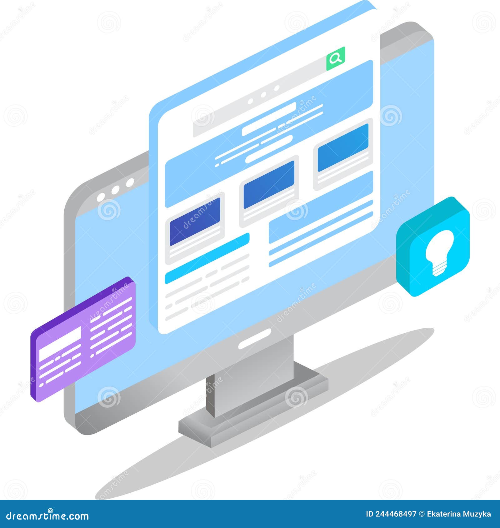 Mail Info Vector Email Message Box 3d Icon Stock Vector - Illustration ...