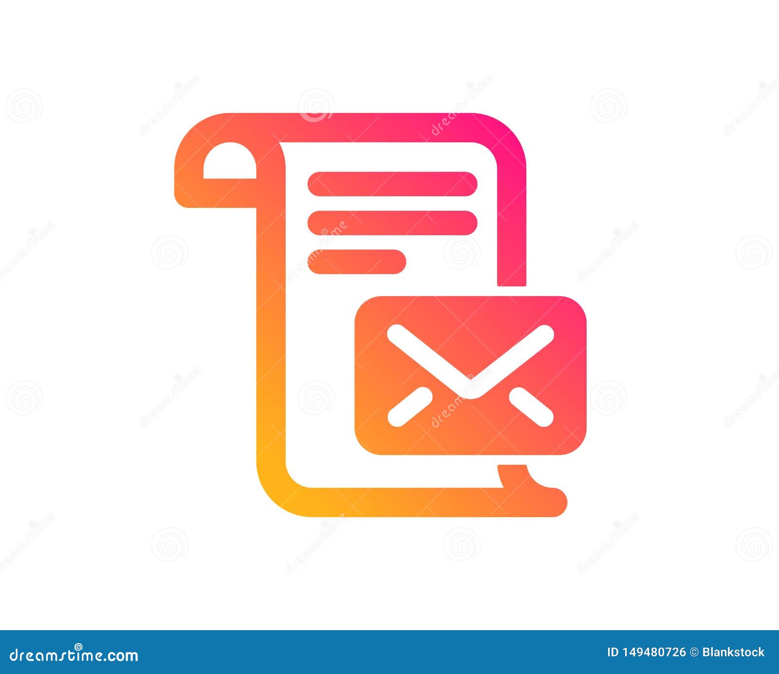 Mail Letter Icon. Read Message Correspondence Sign. Vector Stock Vector ...