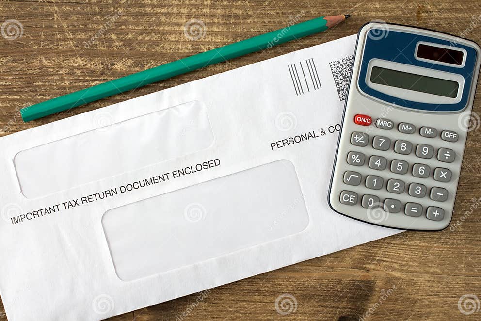 Mail Letter from Treasury Department Stock Image - Image of desk ...
