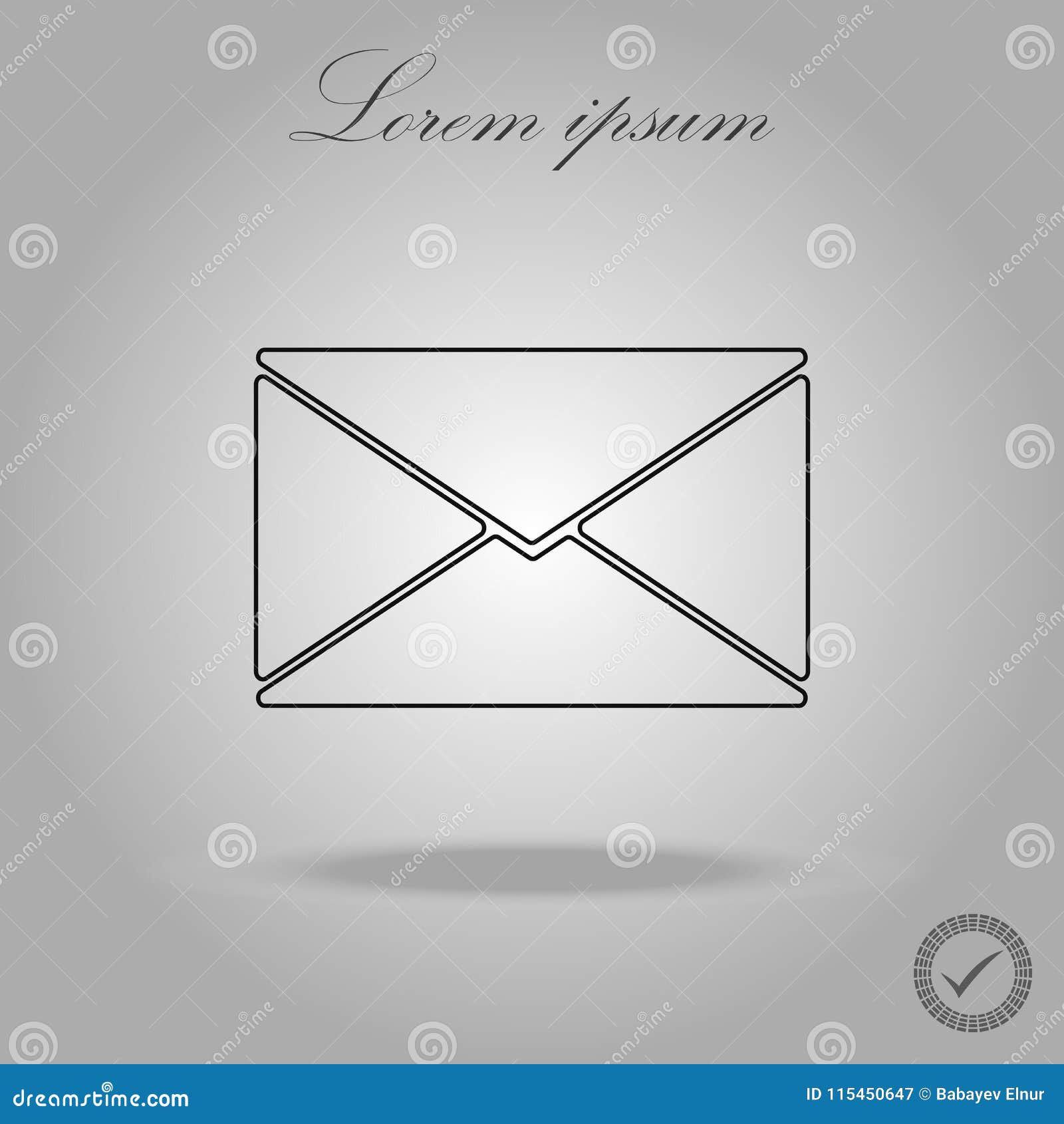 Mail Line Icon Vector. Trendy Line Style for Graphic Design, Web Site ...
