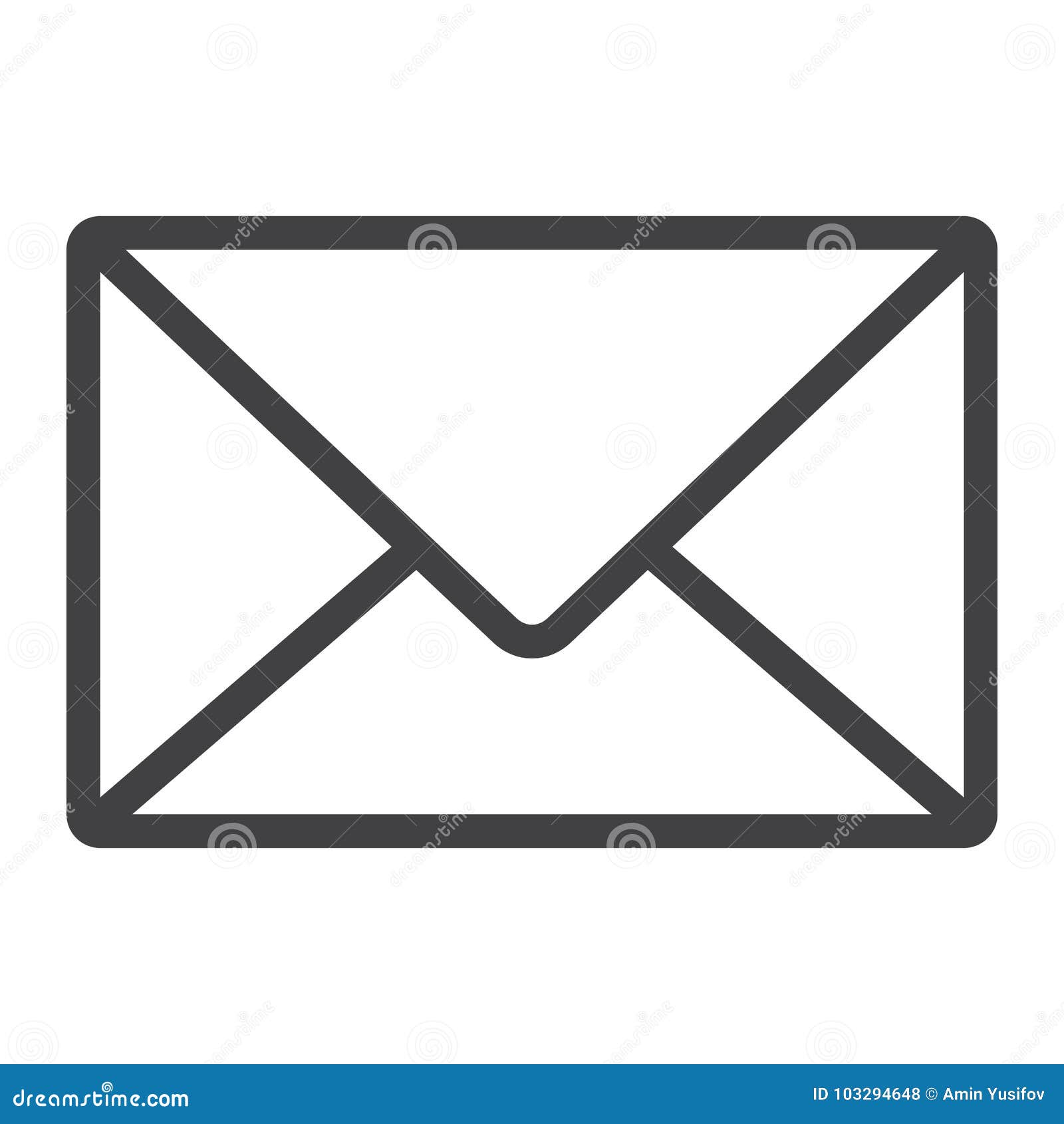 Mail Icon On Colored Abstract Triangle Background Stock Image ...
