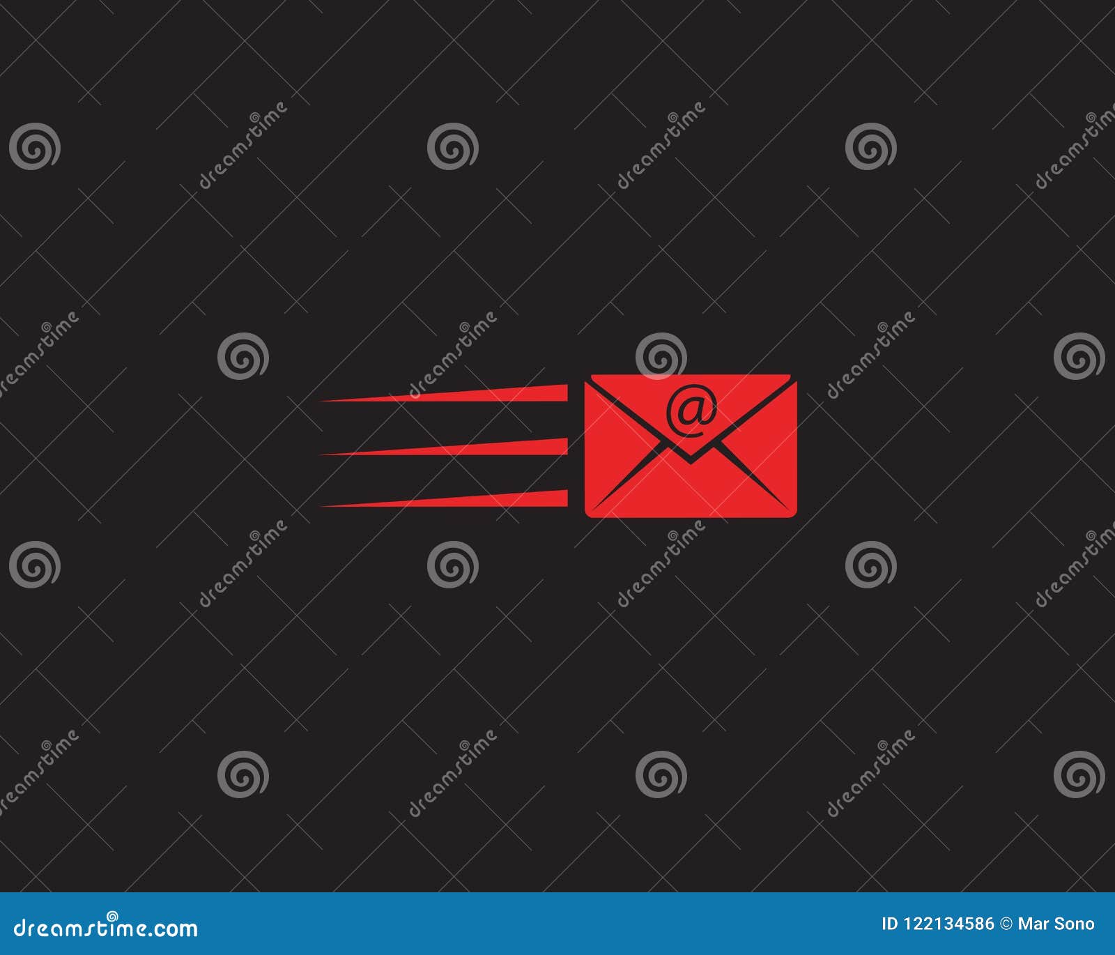 Mail Send Logo Fast Cloud Design Template Stock Vector - Illustration ...
