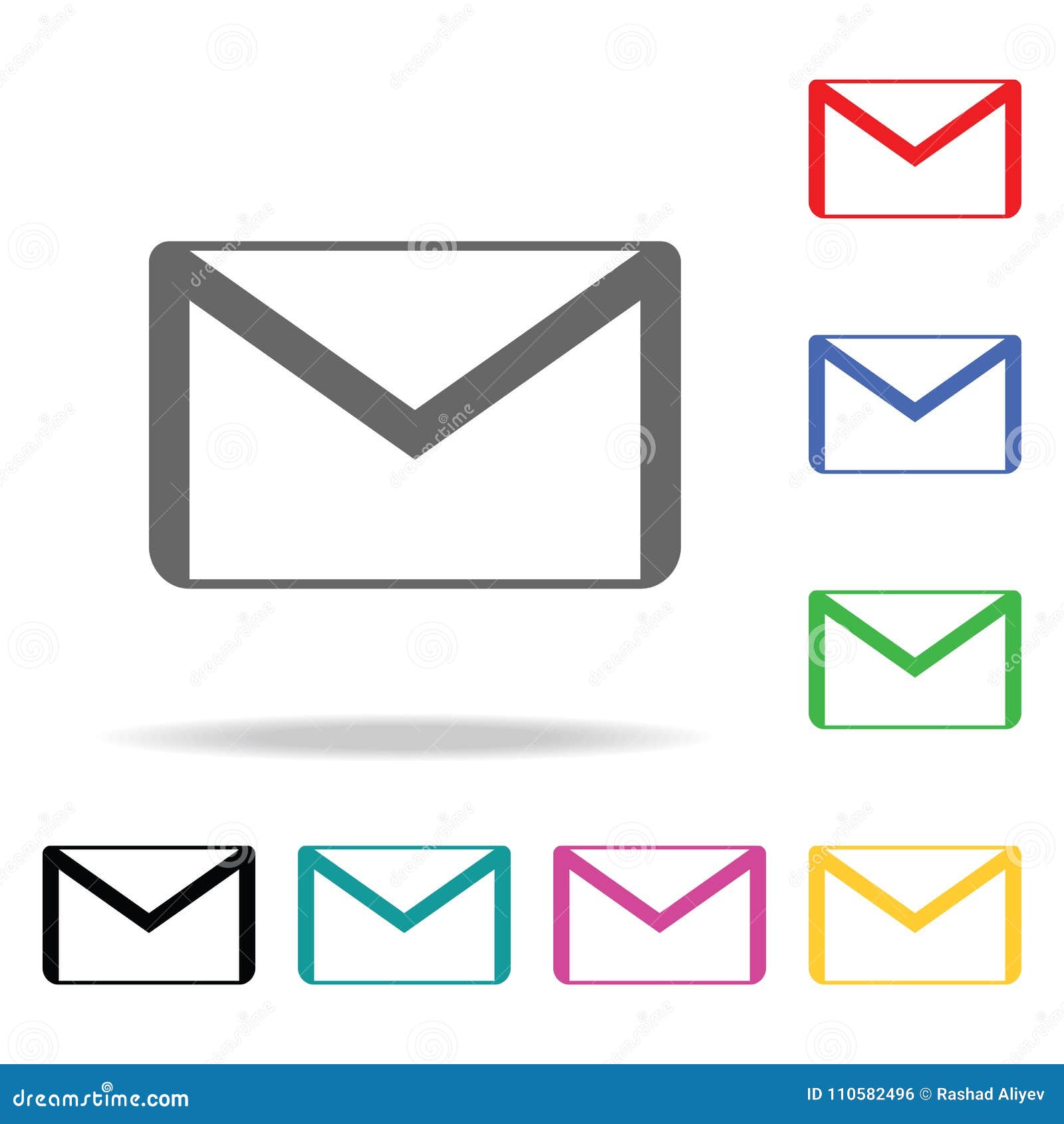 Mail Logo Icon. Elements in Multi Colored Icons for Mobile Concept and ...