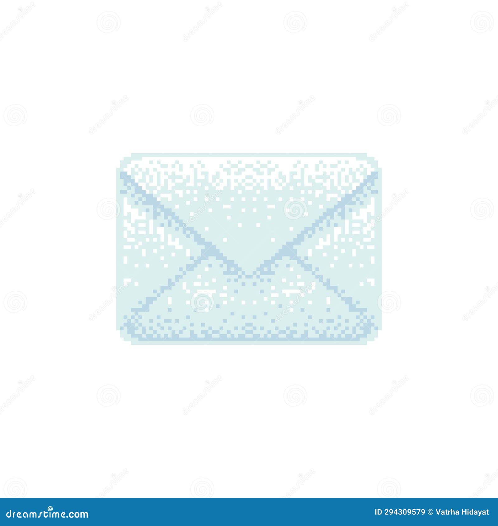 Mail Logo Icon in Pixel Art Stock Vector - Illustration of internet ...
