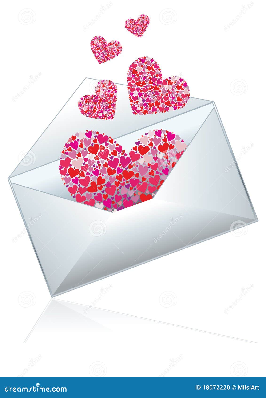 Mail with love stock vector. Illustration of holiday - 18072220