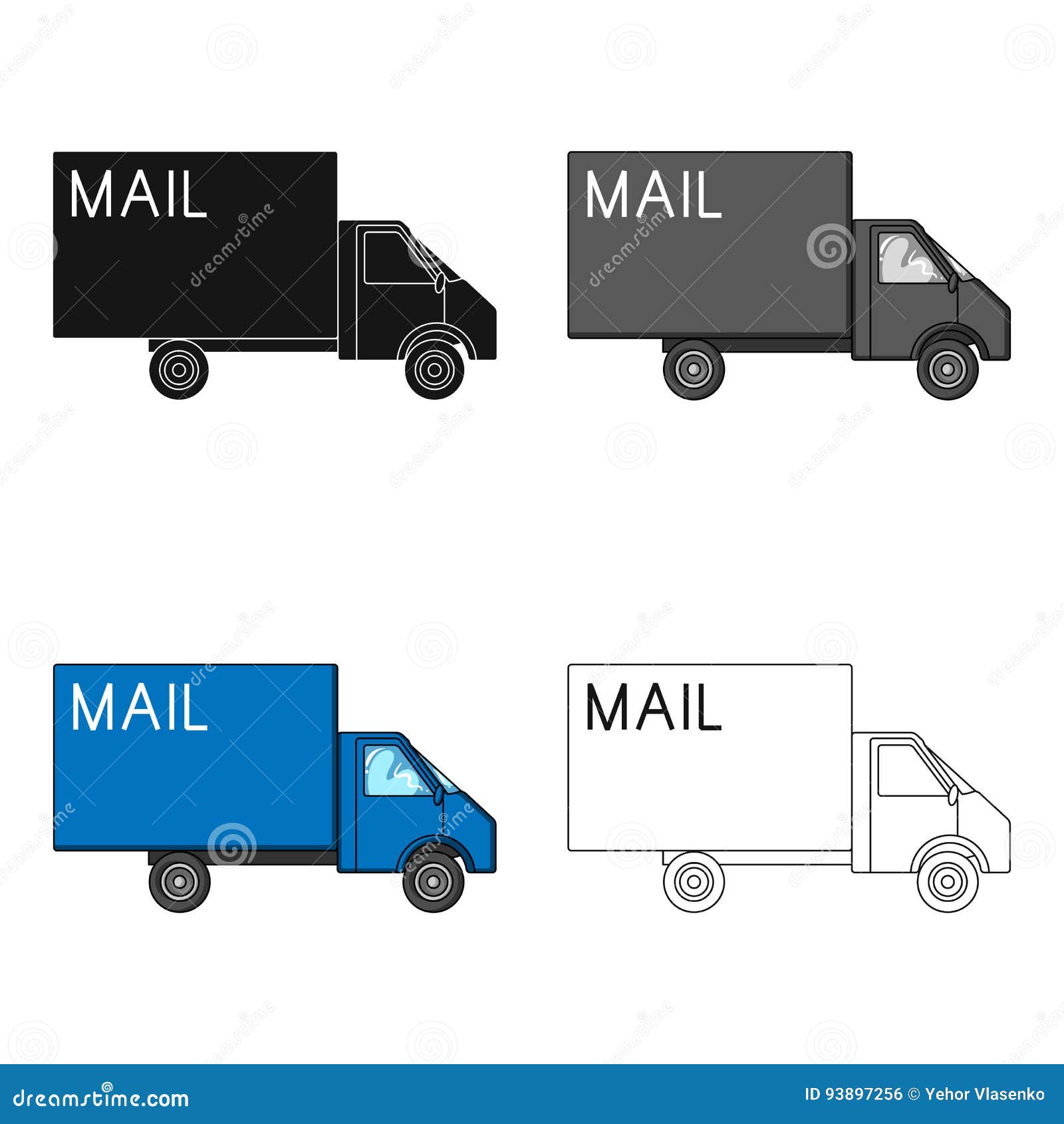 Mail Machine.Mail and Postman Single Icon in Cartoon Style Vector ...