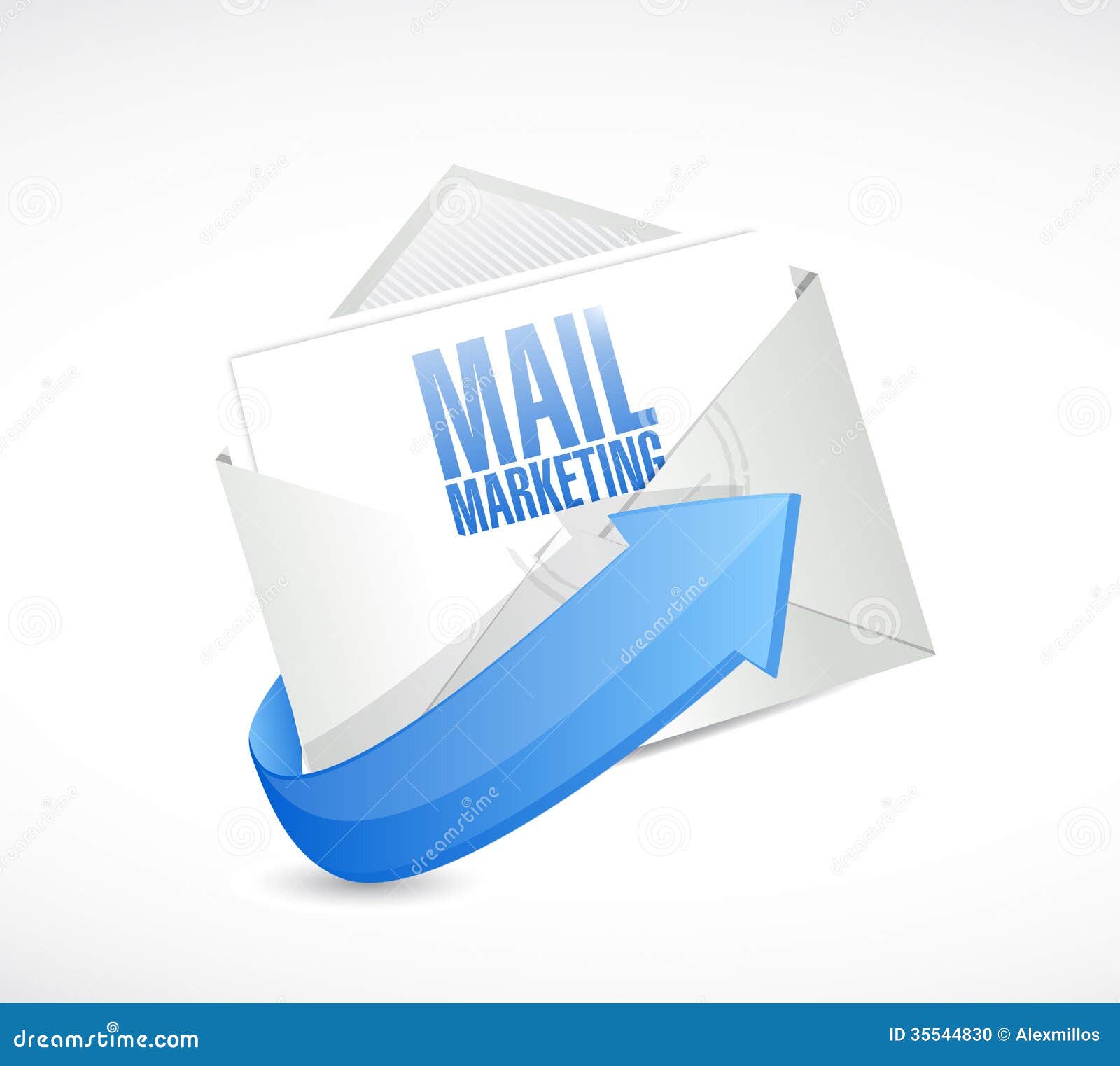 Mail Marketing Envelope Illustration Design Stock Illustration ...