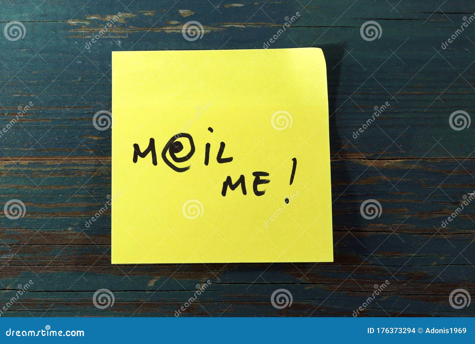 Mail me post it stock photo. Image of send, reminder - 176373294