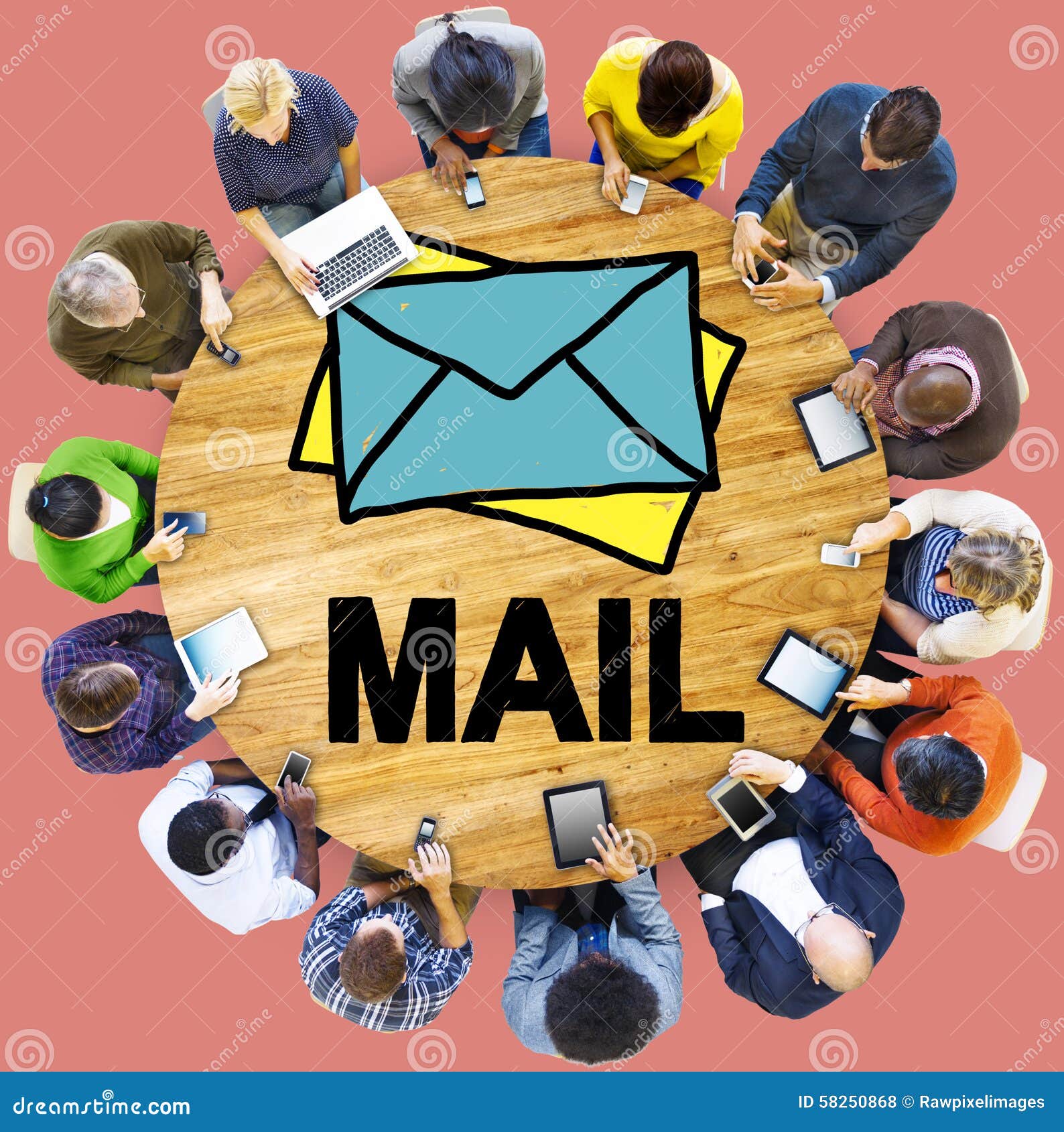 Inbox, Letter, Chat Icon. Simple Vector Sketch | CartoonDealer.com ...