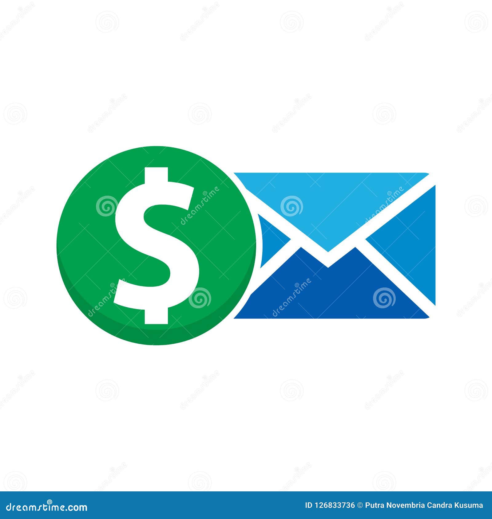 Mail Money Logo Icon Design Stock Illustration - Illustration of ...