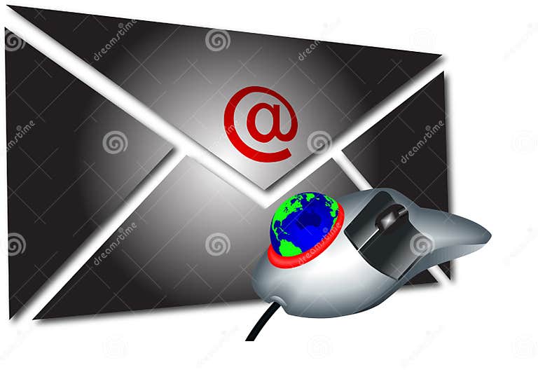 Mail and mouse1 stock vector. Illustration of control - 2471848