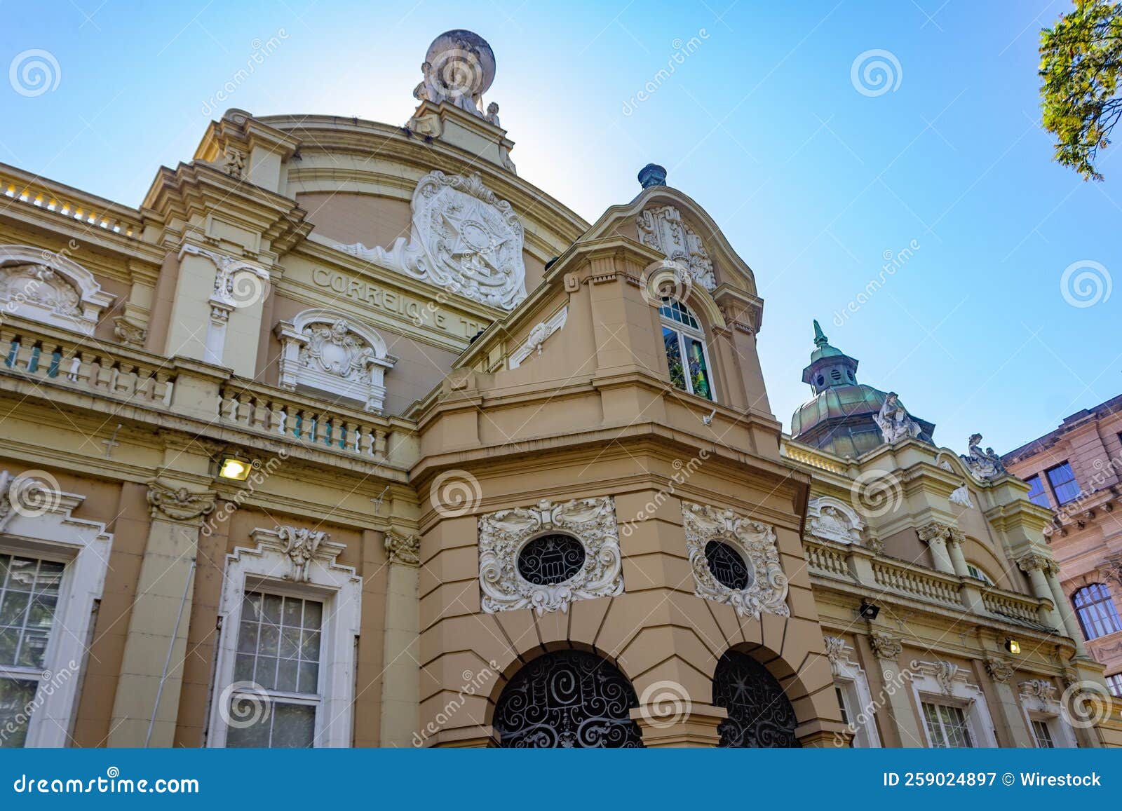 Mail Office Building with Its Clock Tower in the Downtown of Porto ...