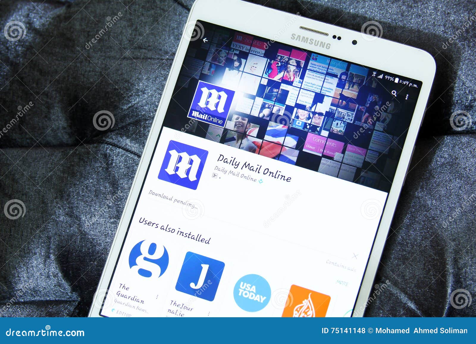 Daily mail online app logo editorial stock photo. Image of networks ...