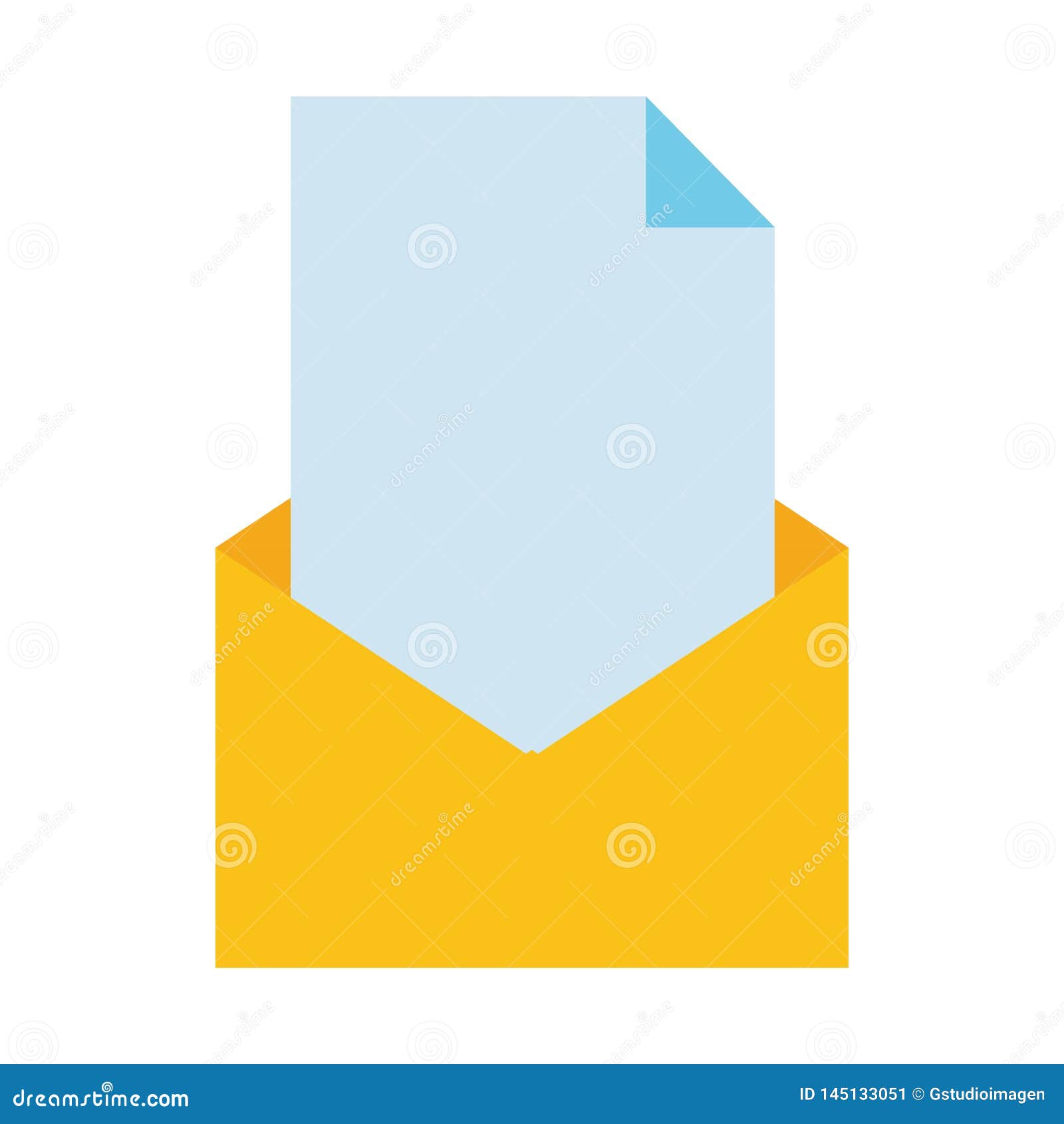 Mail paper letter stock vector. Illustration of note - 145133051