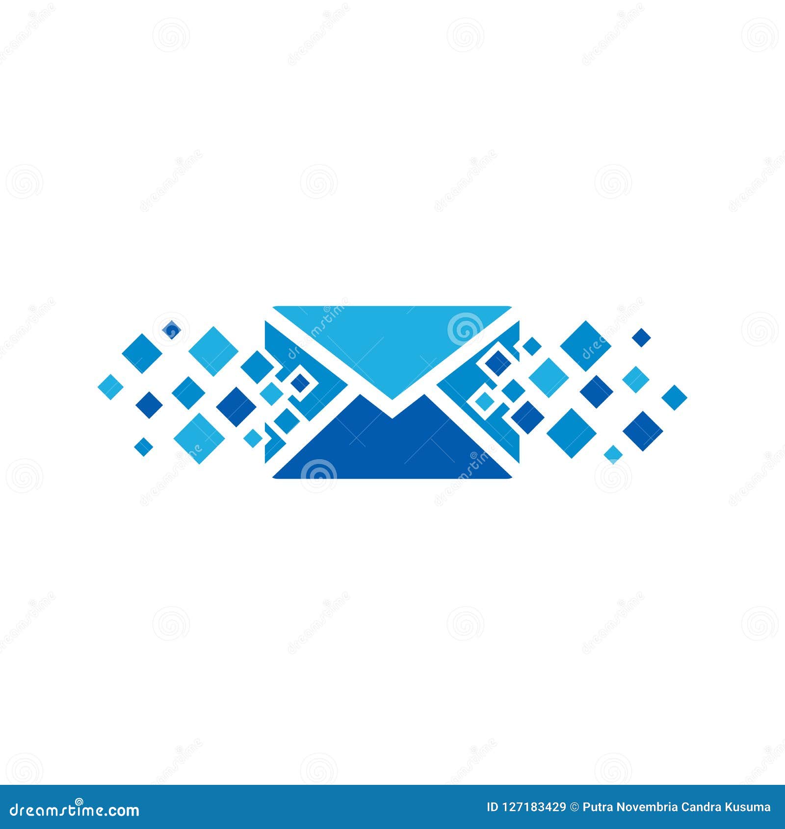 Mail Pixel Logo Icon Design Stock Vector - Illustration of graphic ...