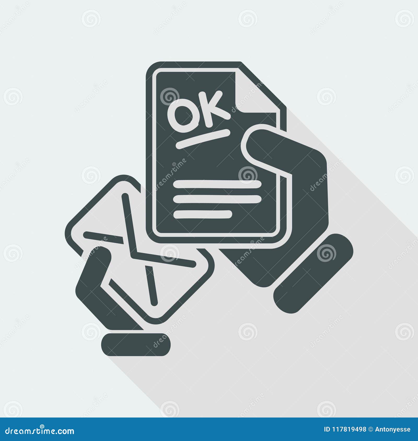 Mail with a Positive Response Stock Vector - Illustration of friend ...