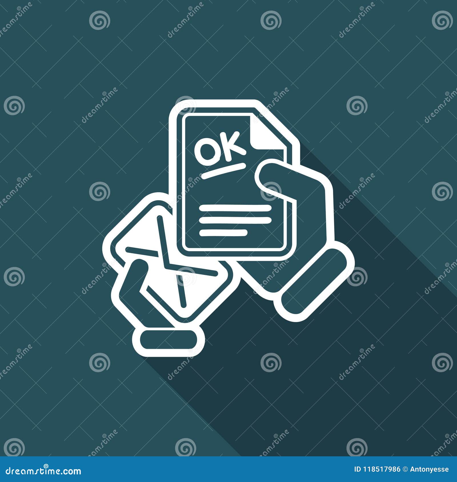 Mail with a Positive Response Stock Vector - Illustration of admit ...