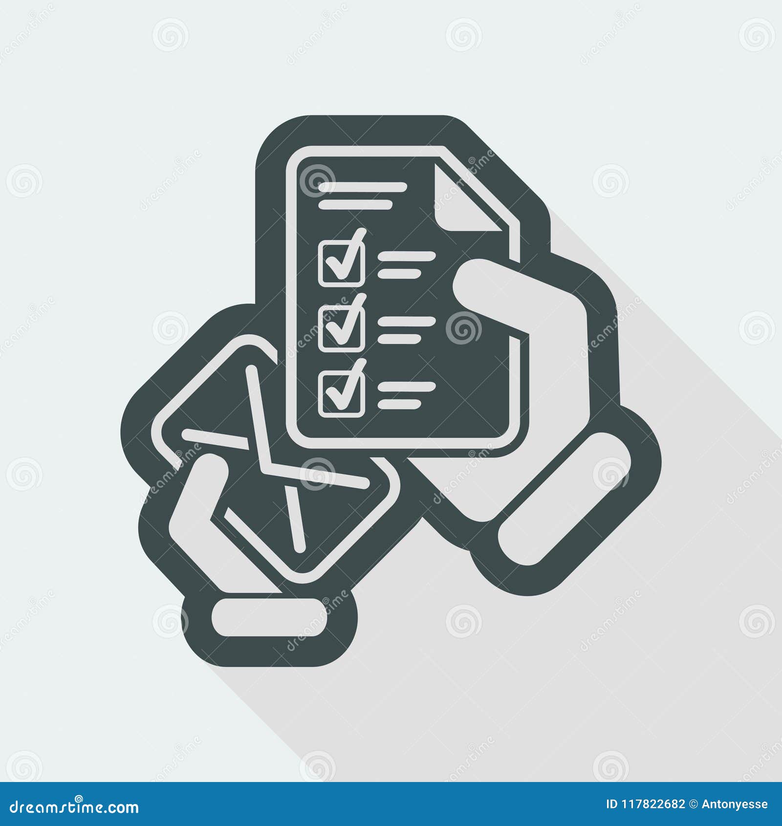 Mail with a questionnaire stock vector. Illustration of paper - 117822682