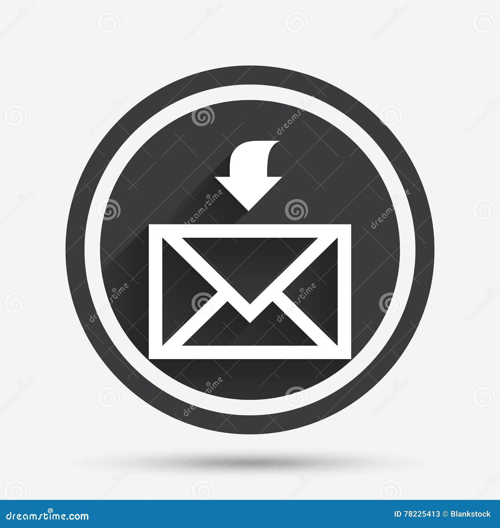 Mail Receive Icon. Envelope Symbol. Get Message. Stock Vector ...