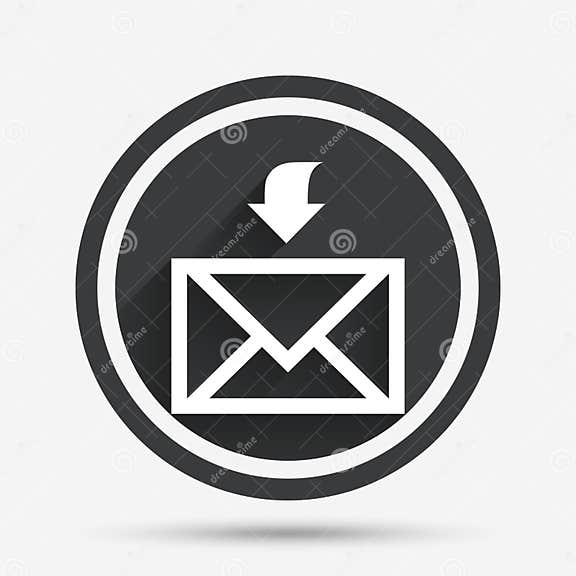 Mail Receive Icon. Envelope Symbol. Get Message. Stock Vector ...