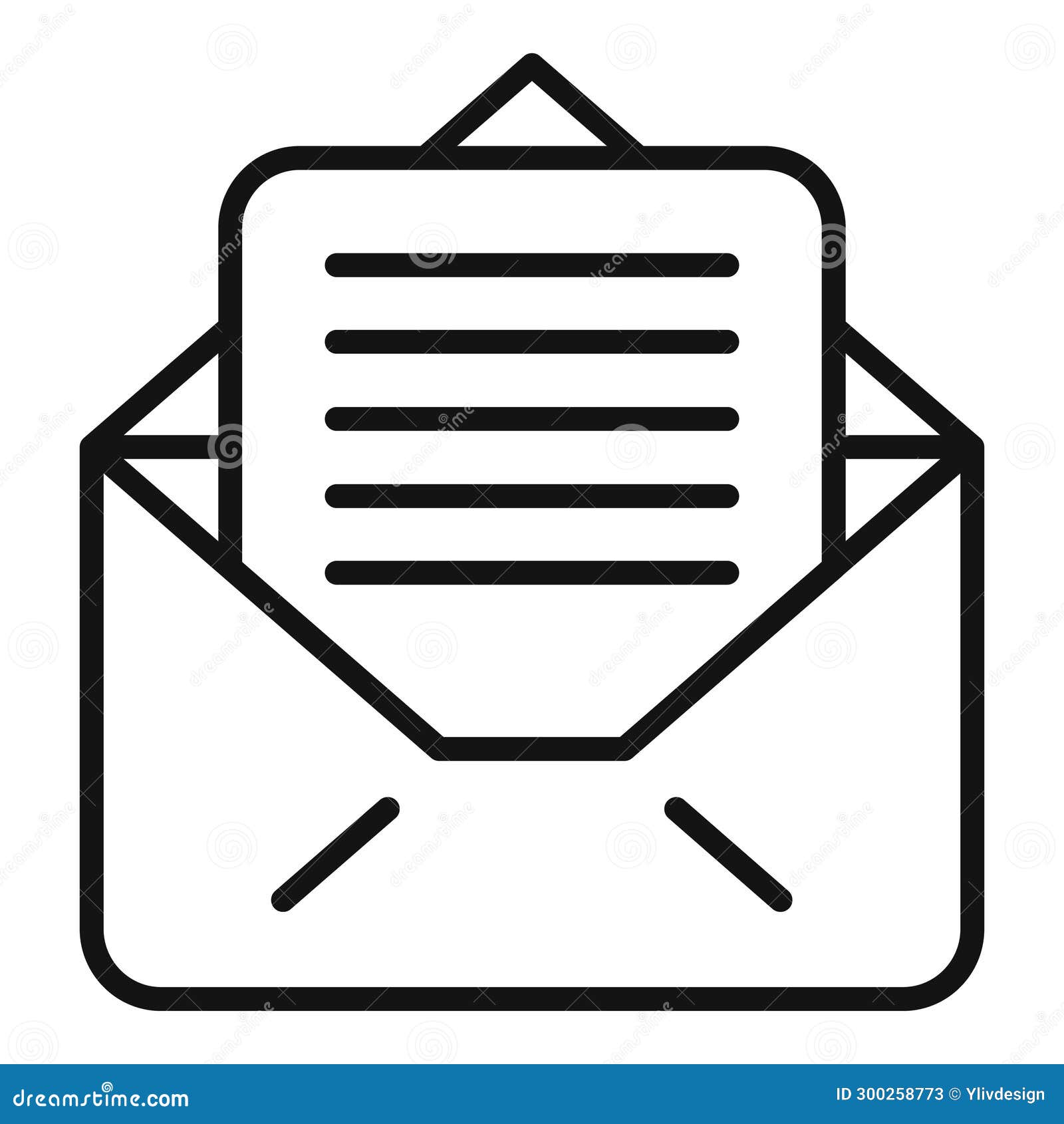 Mail Record Keeping Icon Outline Vector. Screen Plan Stock Illustration ...