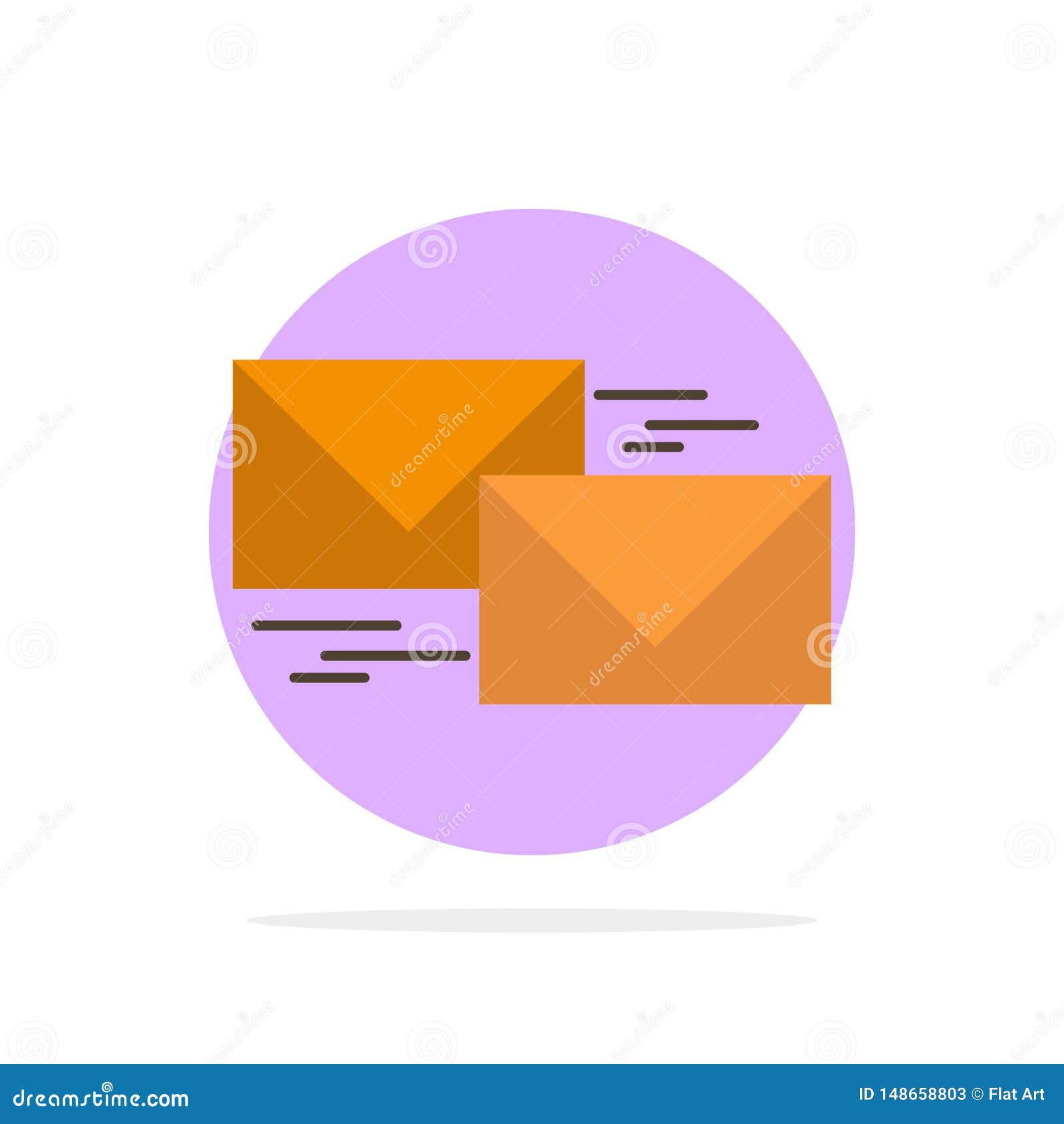 Mail, Reply, Forward, Business, Correspondence, Letter Abstract Circle ...