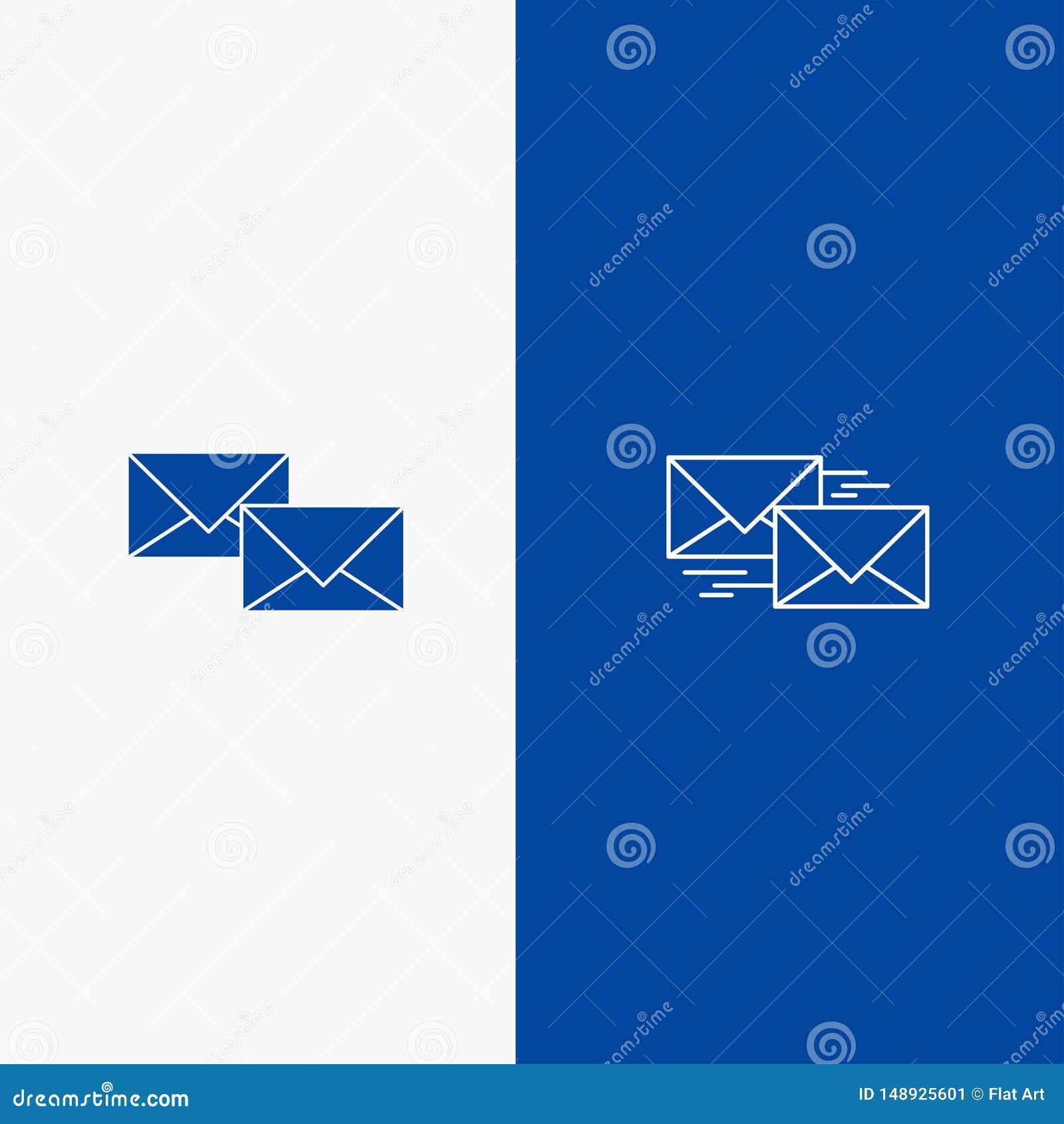 Mail, Reply, Forward, Business, Correspondence, Letter Line and Glyph ...