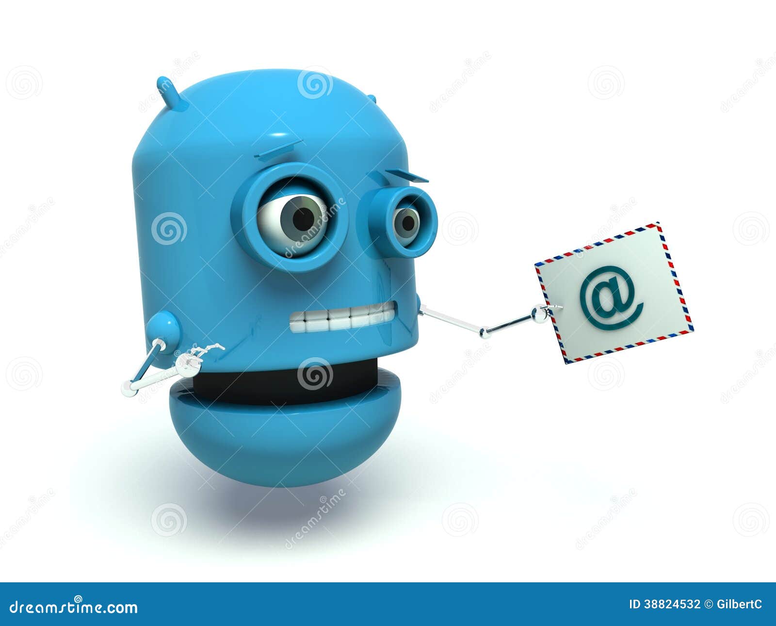 MAil Robot stock illustration. Illustration of mailbox - 38824532