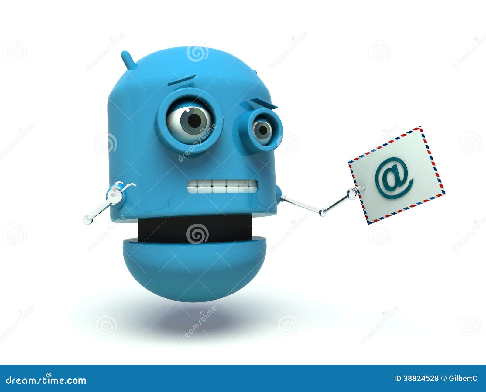 MAil Robot stock illustration. Illustration of icon, cyborg - 38824528