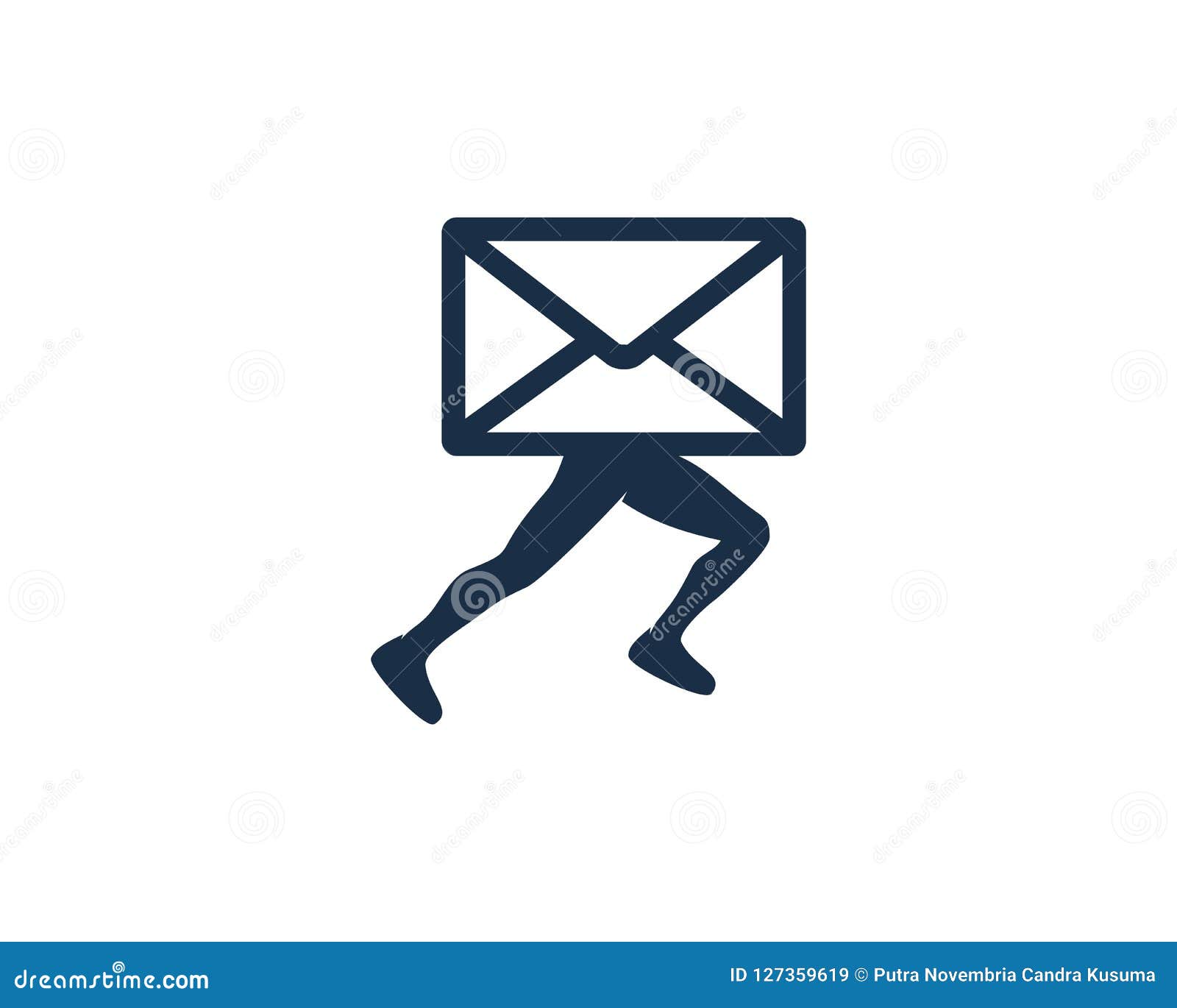 Mail Run Logo Icon Design stock vector. Illustration of communication ...
