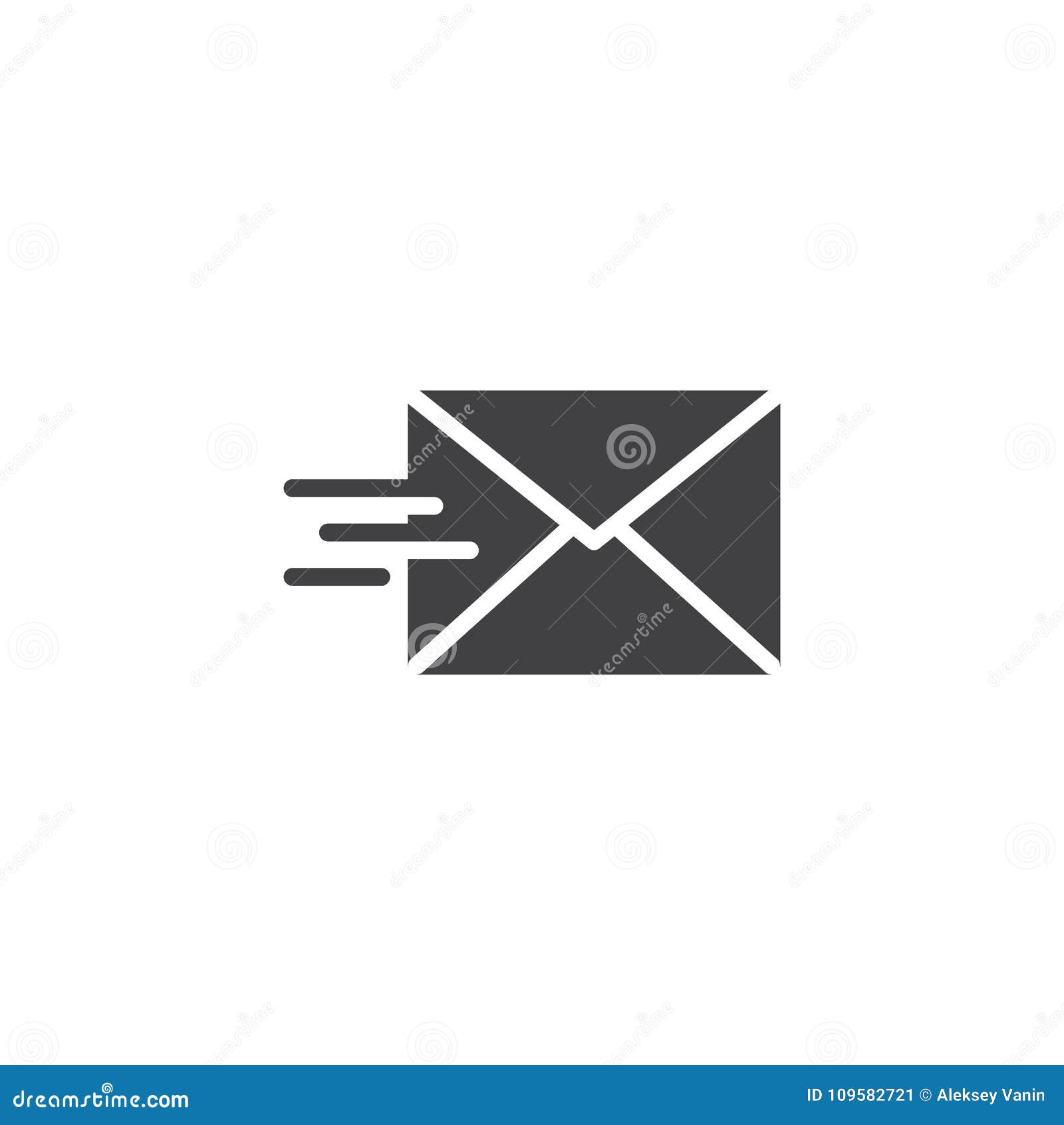 Mail send icon vector stock vector. Illustration of information - 109582721