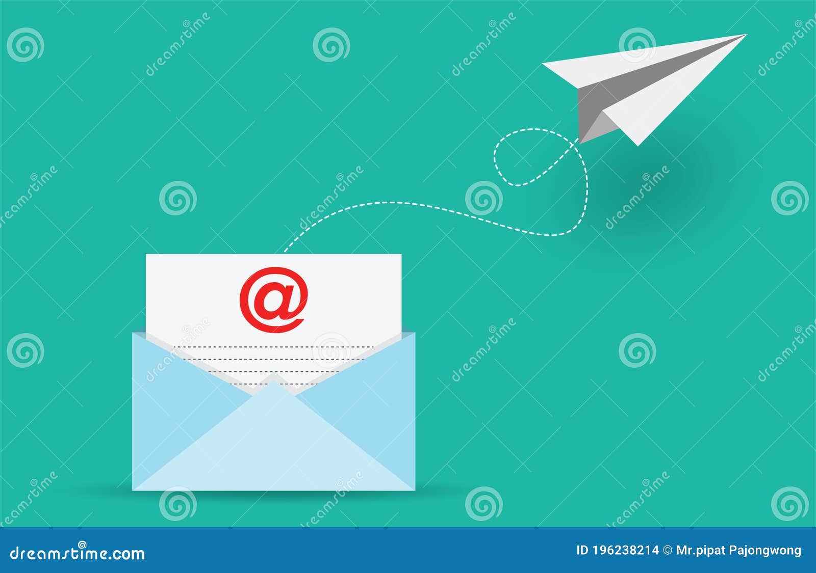 Mail Sent and Email Marketing Concept. Stock Vector - Illustration of ...