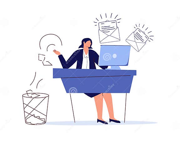Mail Service Correspondence Delivery Concept Illustration ... Mail Service Correspondence Delivery Concept Illustration ...