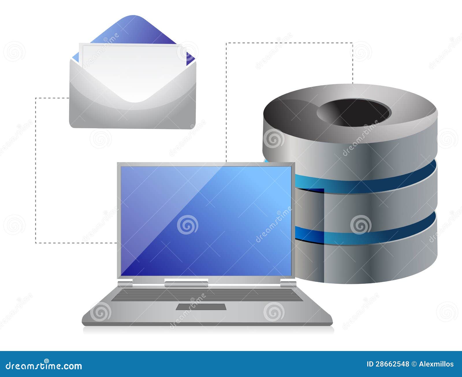 Mail Service Icon stock illustration. Illustration of database - 28662548