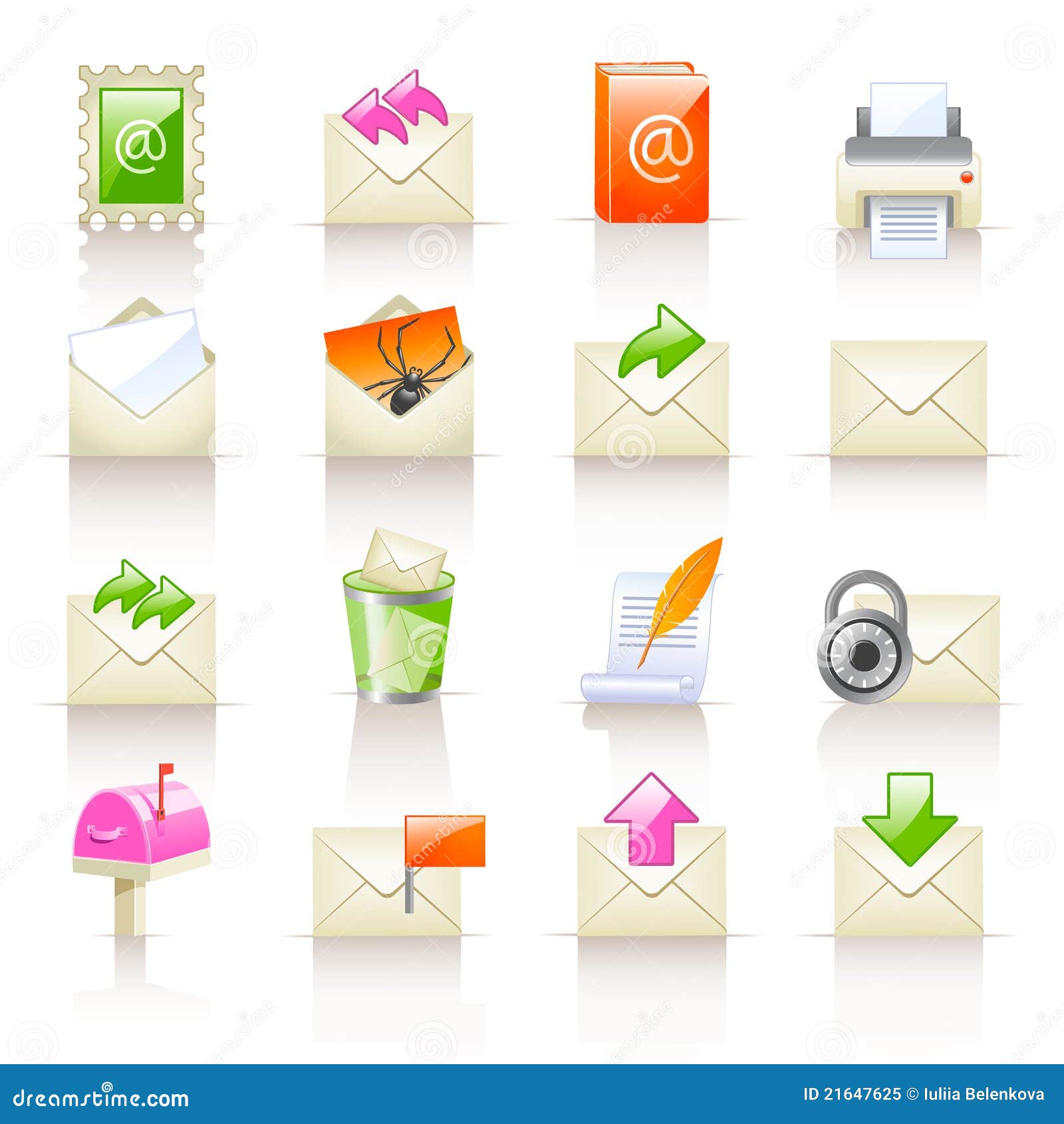 Mail service icons stock vector. Illustration of postal - 21647625