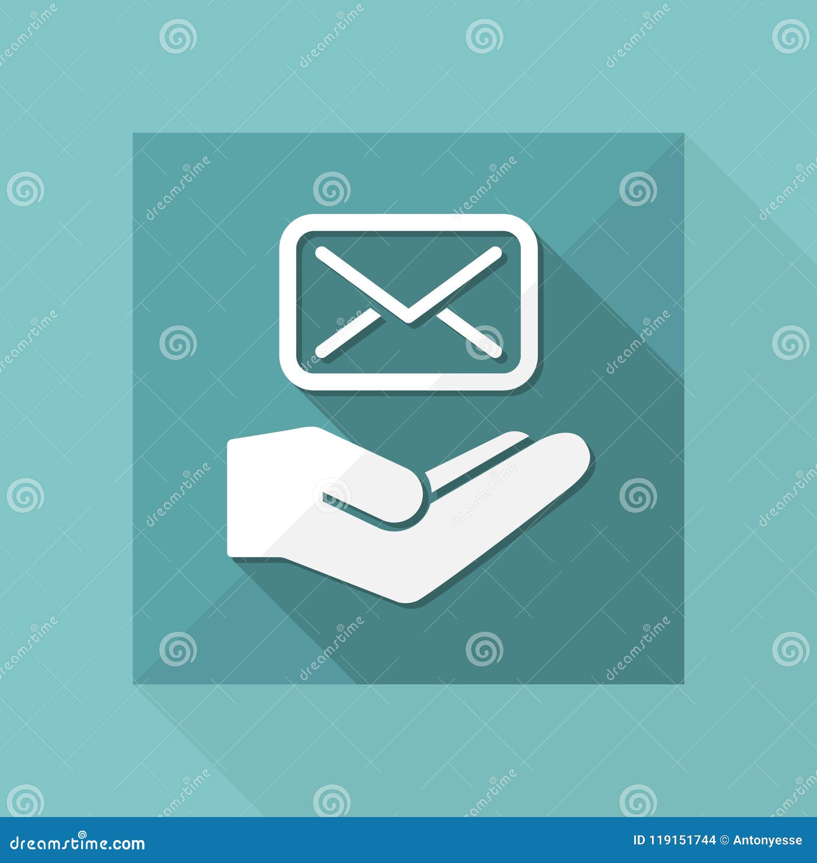 Mail Services - Minimal Vector Icon Stock Vector - Illustration of ...