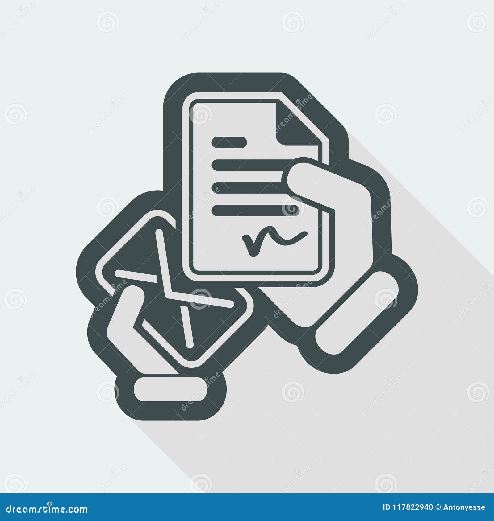 Mail with a Signed Document Stock Vector - Illustration of approve ...