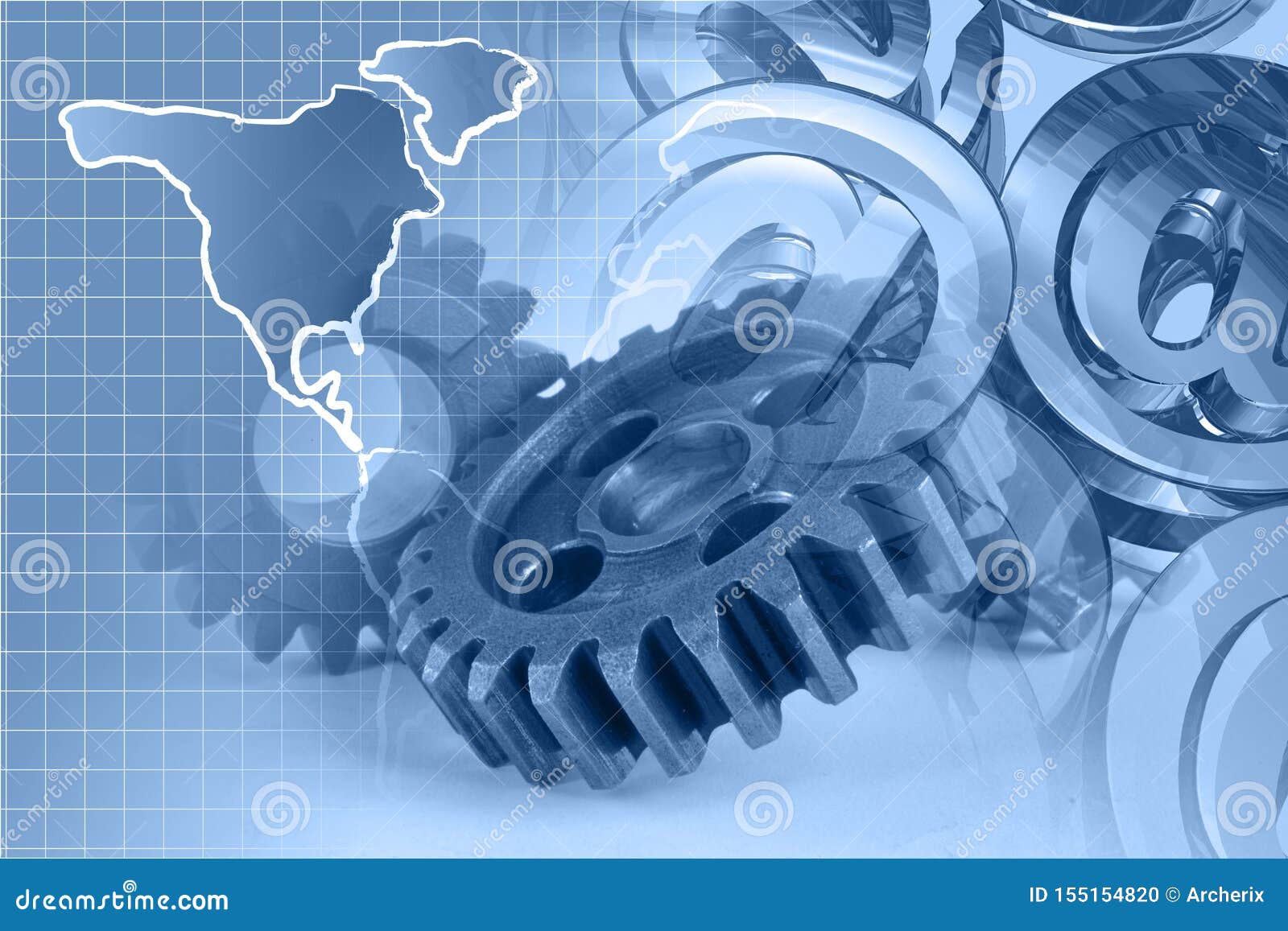 Mail signs, gear and map stock photo. Image of contemporary - 155154820