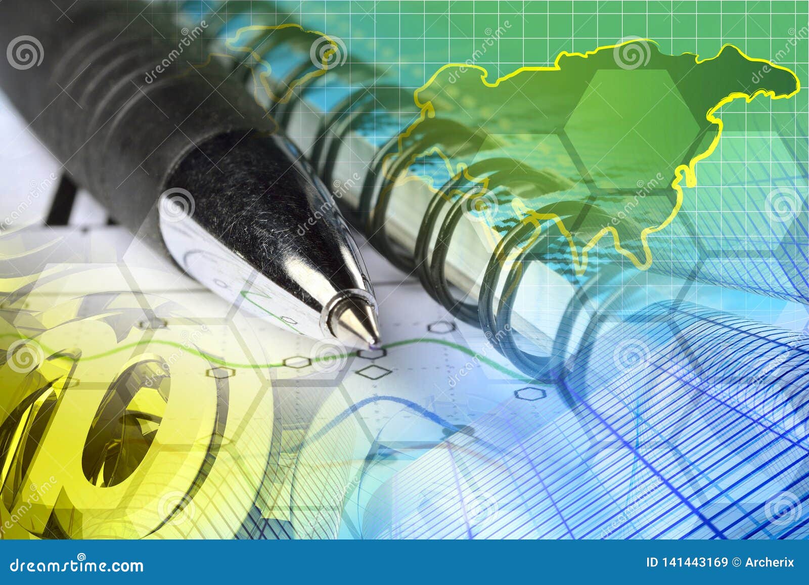 Mail signs, graph and map stock image. Image of graph - 141443169