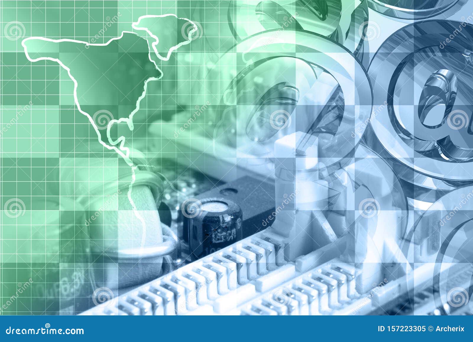 Mail signs and map stock image. Image of computer, office - 157223305