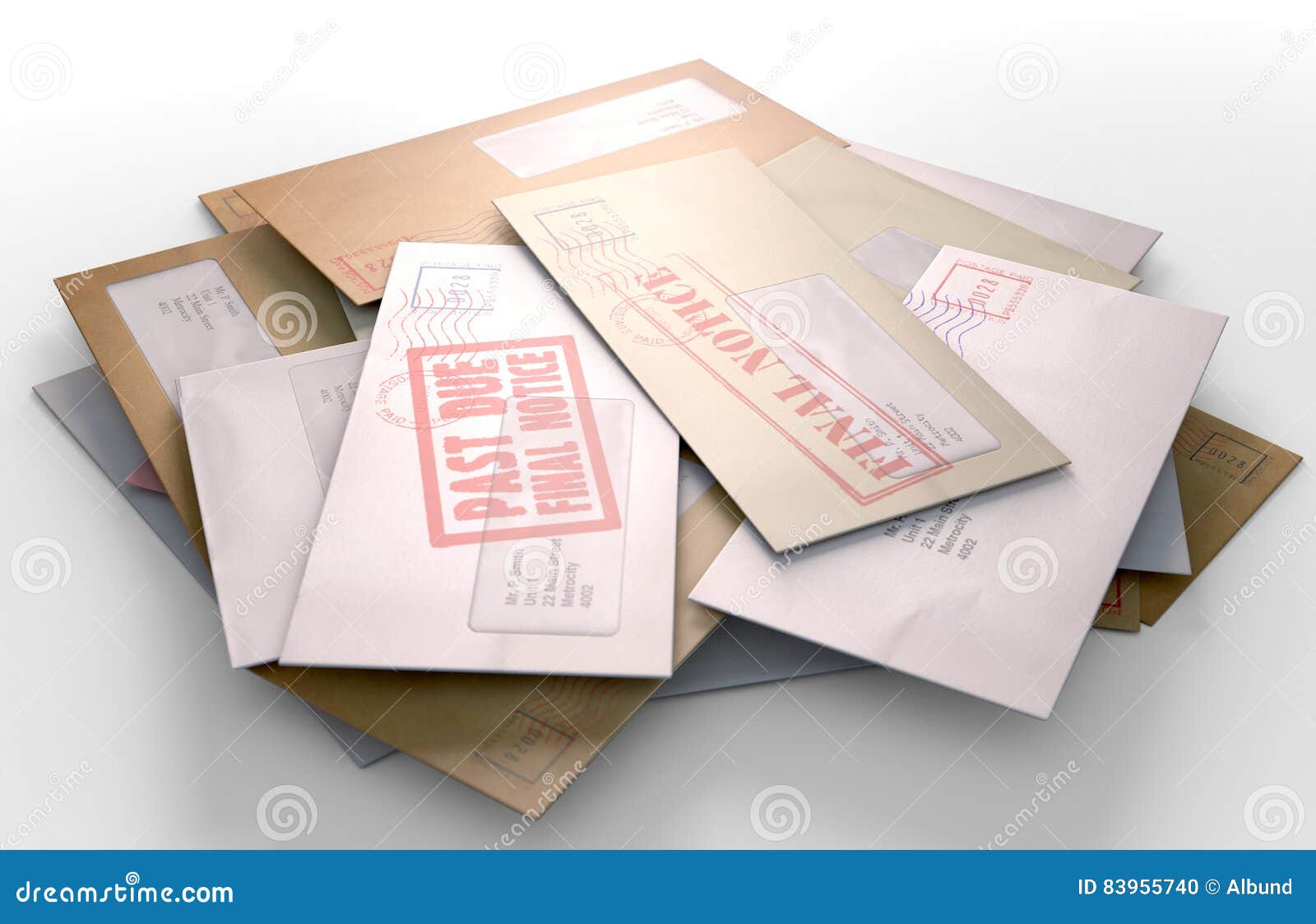 Mail Stack stock illustration. Illustration of amount - 83955740