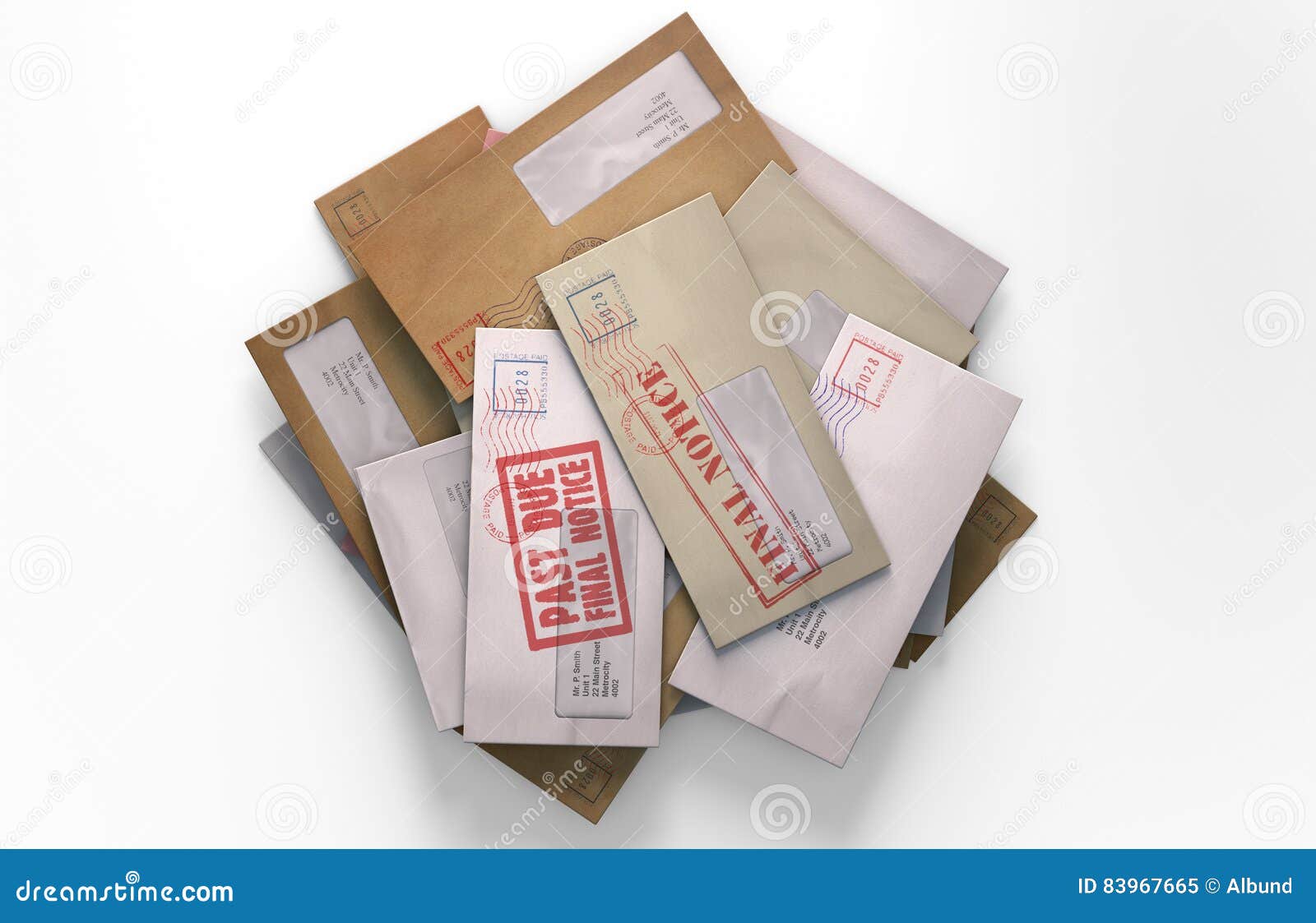 Mail Stack stock illustration. Illustration of document - 83967665