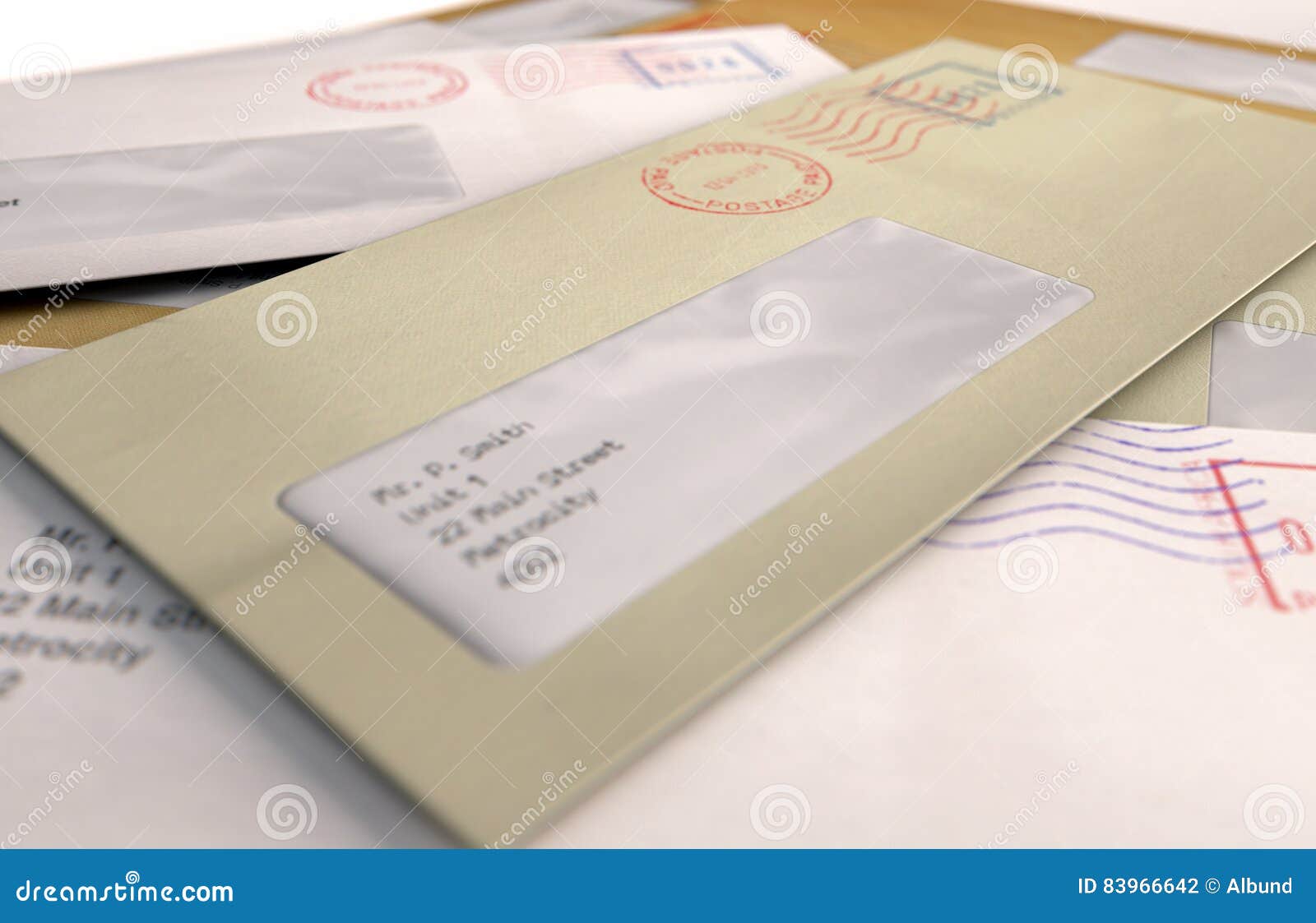Mail Stack stock illustration. Illustration of deadline - 83966642