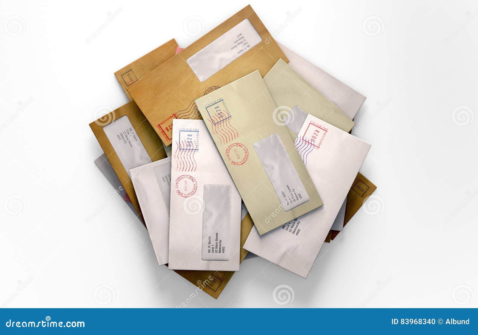 Mail Stack stock illustration. Illustration of postage - 83968340