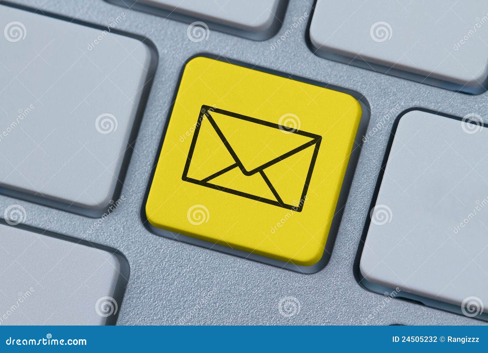 Mail Symbol at the Computer Key Stock Photo - Image of digital, mail ...