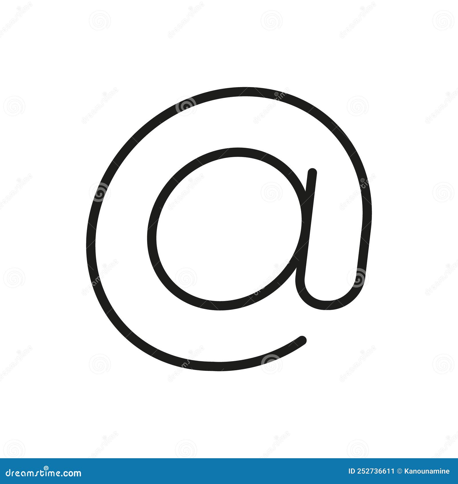 Mail Symbol Icon - Editable Stroke Stock Vector - Illustration of ...