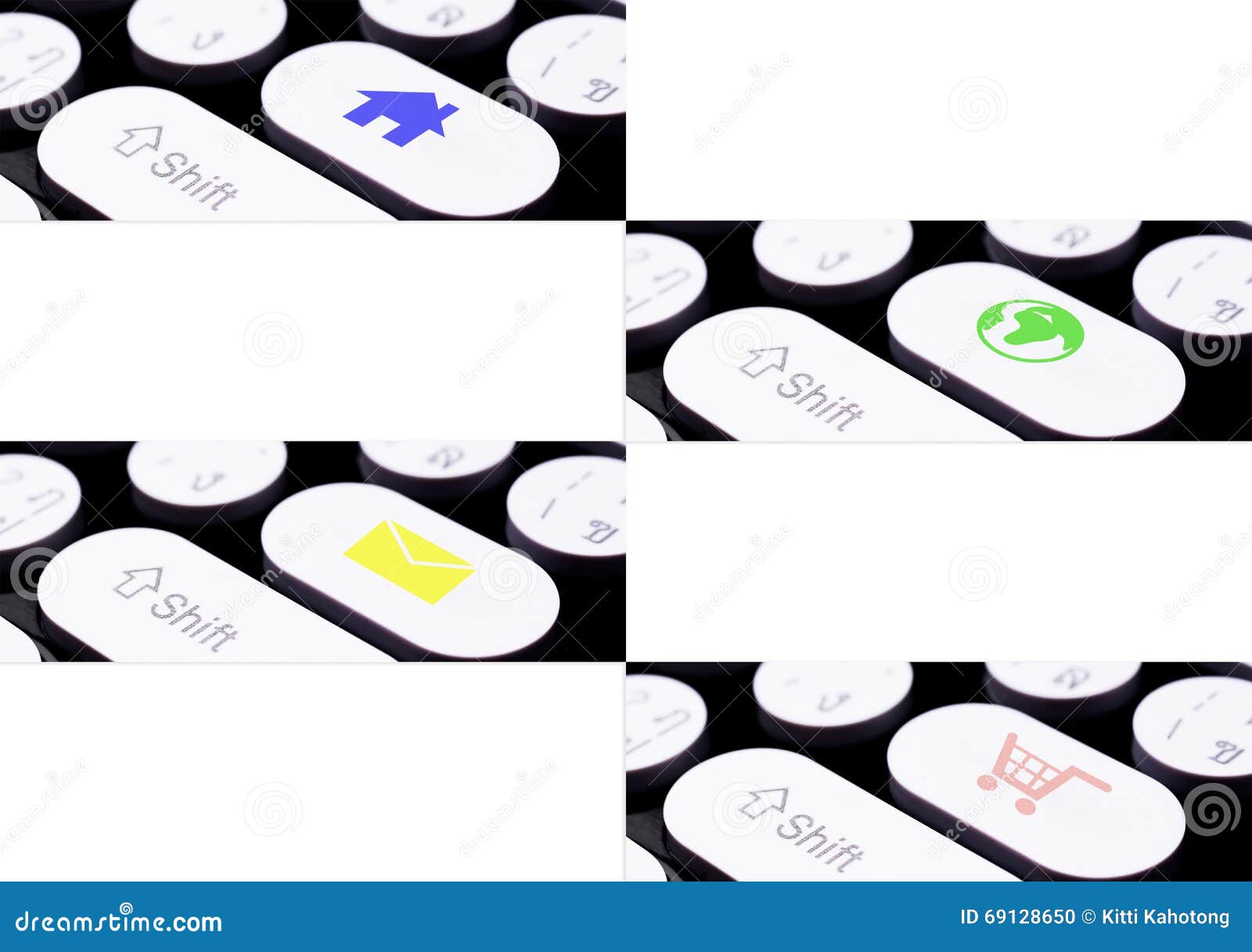 Mail symbol on keyboard stock photo. Image of laptop - 69128650