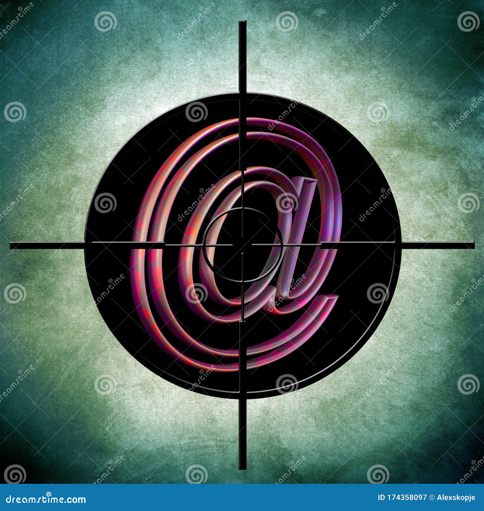 Mail target stock illustration. Illustration of letter - 174358097