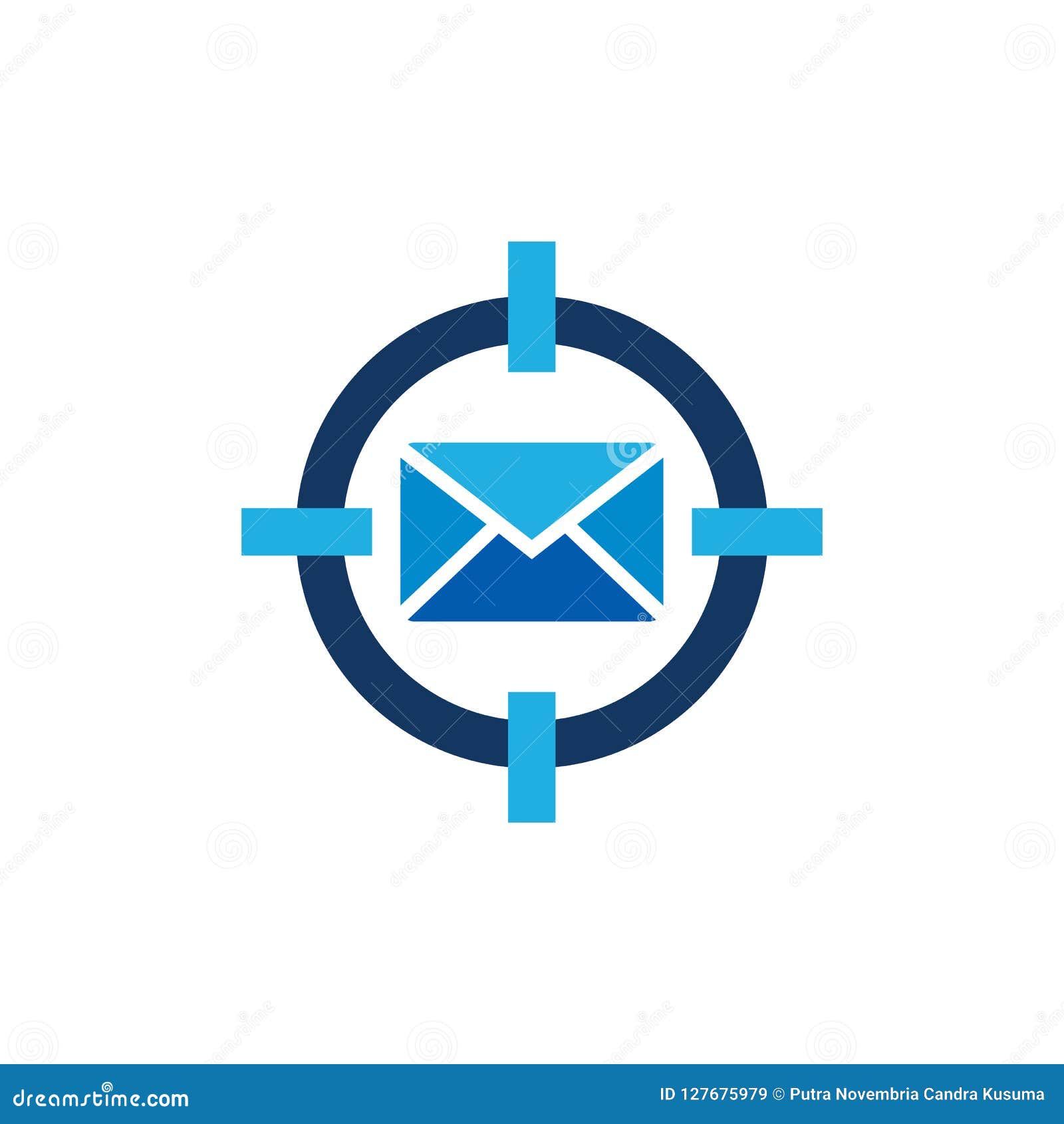 Mail Target Logo Icon Design Stock Vector - Illustration of internet ...