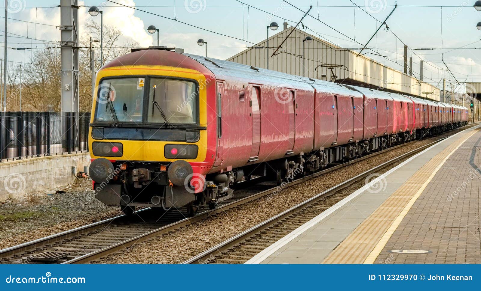 Mail Train on the move stock photo. Image of railroad - 112329970